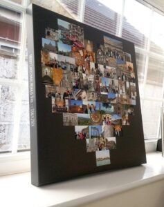 Heart Shape Collage Art Print – up to 150 Photos - CanvasJet.com